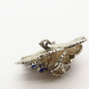 Jewelry | 925 Sterling Vintage Portugal Topazio Blue Enamel Floral ...